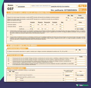 Modelo 037 de Hacienda: Qué es y Cómo Rellenarlo | TaxDown